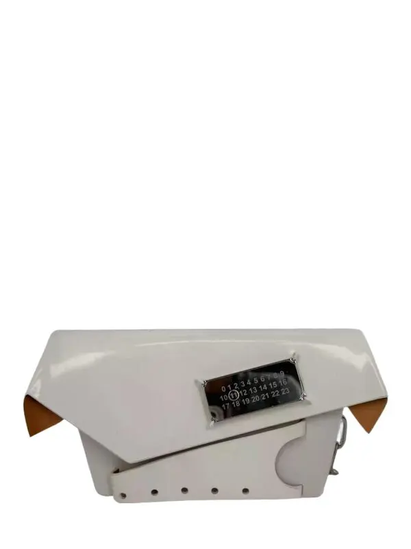 MAISON MARGIELA Patent Leather Shoulder Bag - White