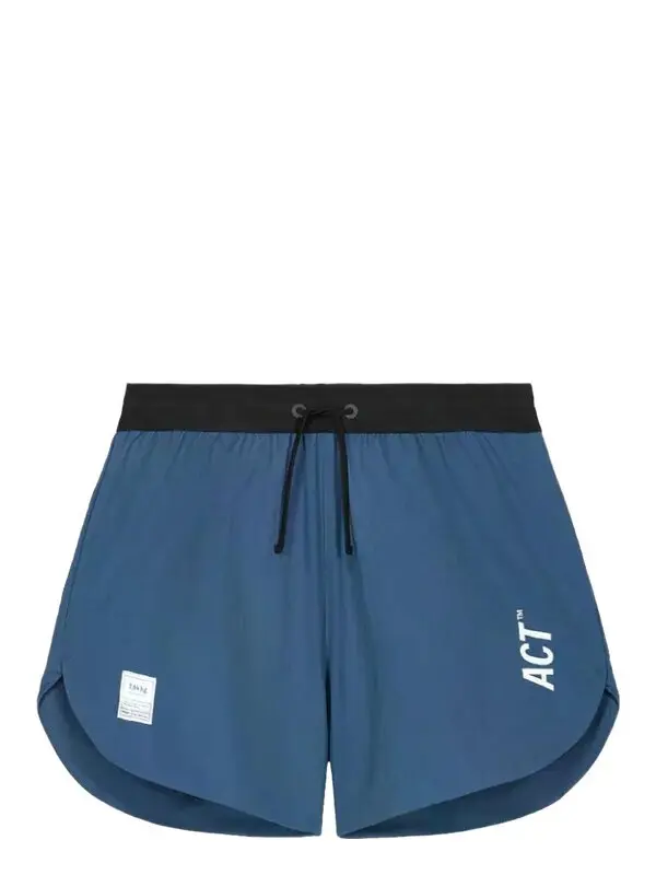 ACT RUNNING Shelllight Drawstring Running Shorts - Blue