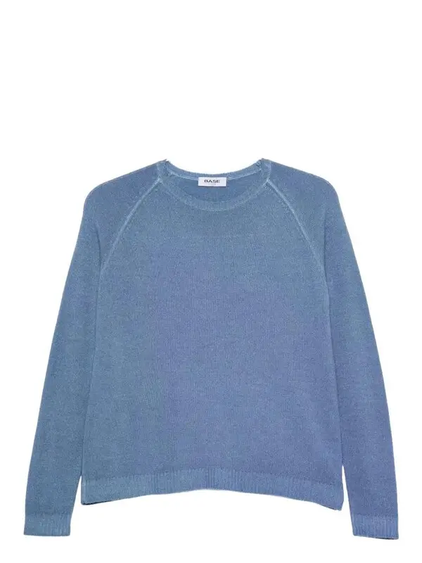 BASE Round Neck Sweater - Blue