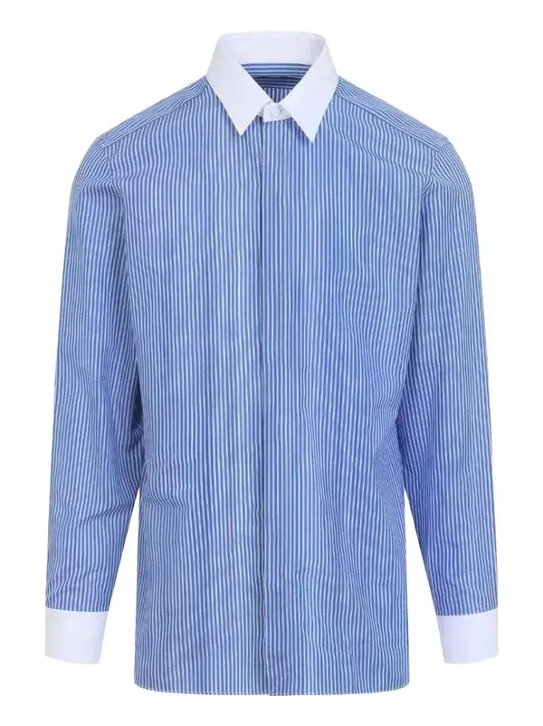 TOM FORD Vertical-stripe Shirt - Blue