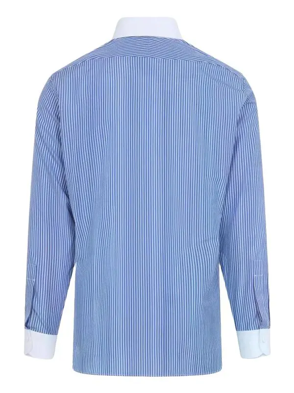 TOM FORD Vertical-stripe Shirt - Blue