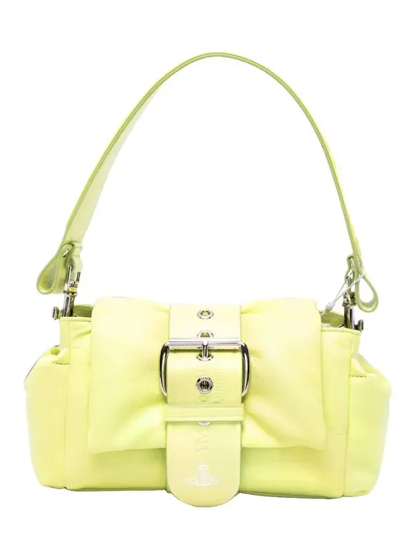 VIVIENNE WESTWOOD Hazel Treasure Leather Shoulder Bag - Yellow
