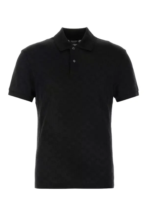 Gucci Gg Supreme Polo Shirt - Black