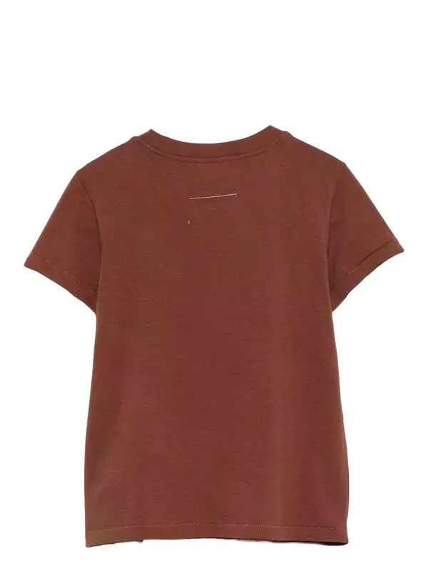 MAISON MARGIELA Printed Cotton T-shirt - Brown