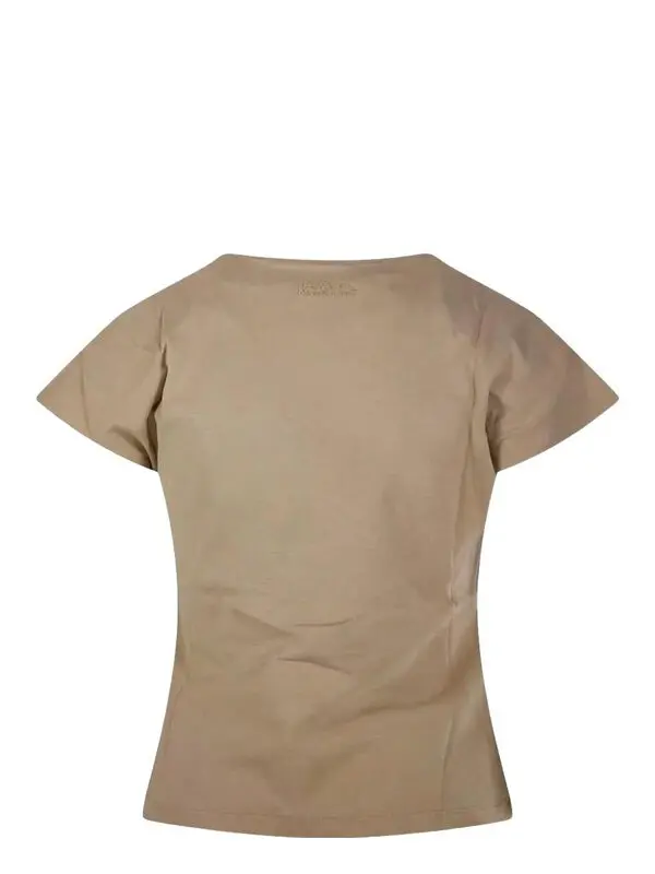 MARANT ETOILE Twist-detail V-neck T-shirt - Neutrals