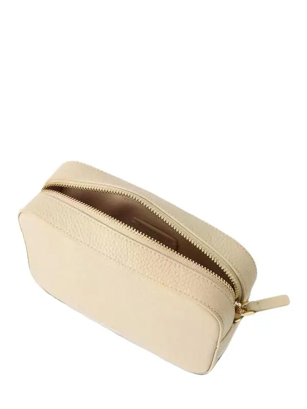 COCCINELLE Tebe Grained Leather Shoulder Bag - Neutrals