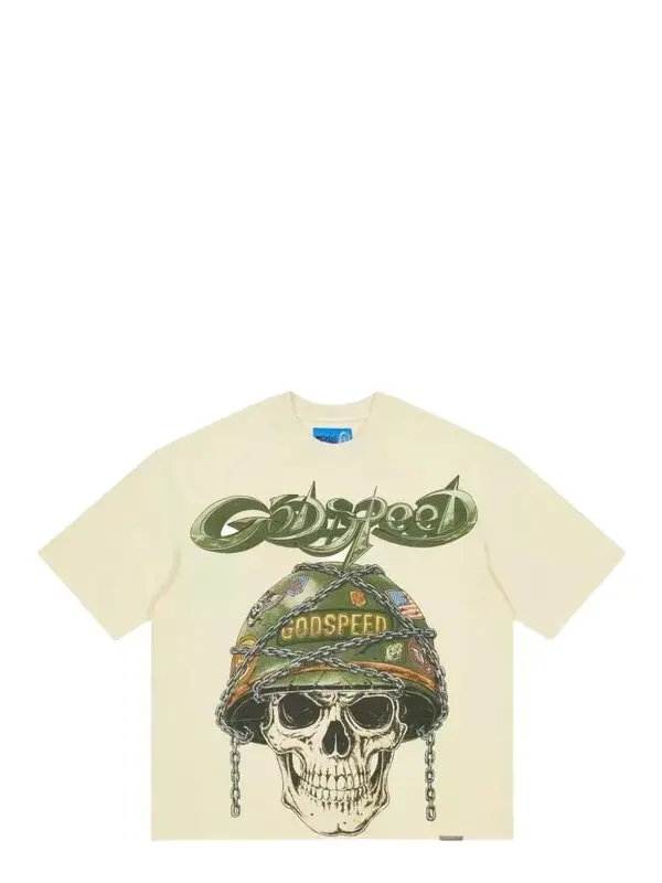 GODSPEED Badges Of Honor Graphic-print T-shirt - Neutrals