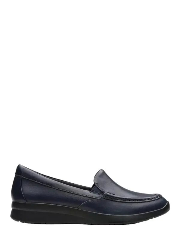 Clarks Yellowyn Lux Leather Loafers - Blue