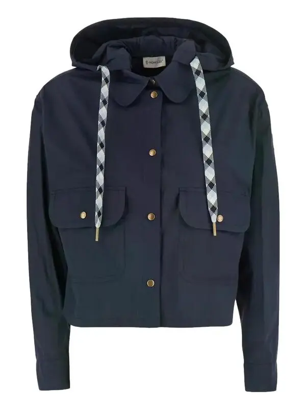 Moncler Hooded Patch-pocket Jacket - Blue