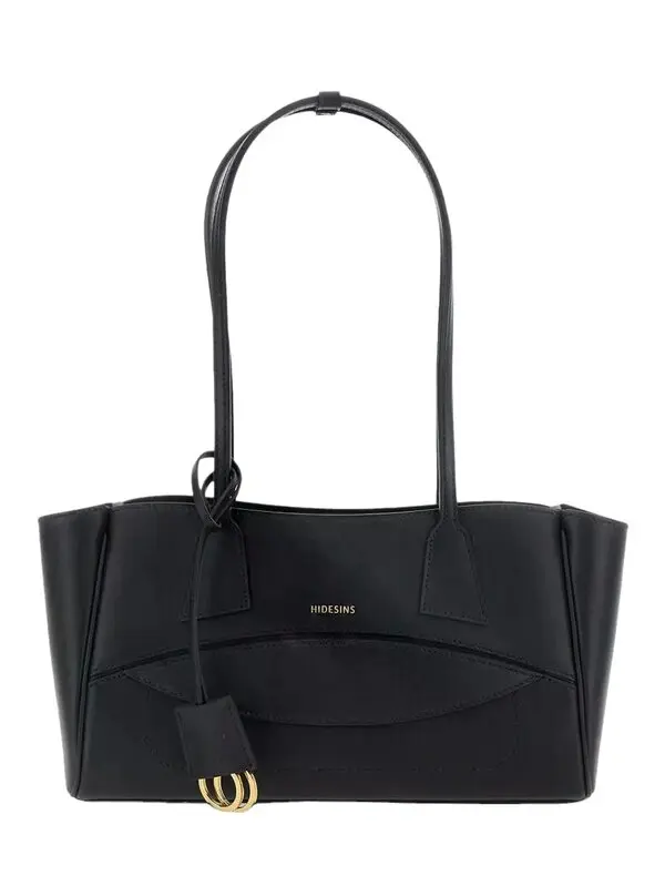 HIDESINS Leather Shoulder Bag - Black