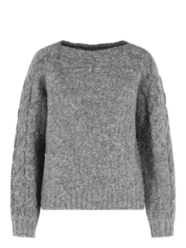 Isabel Marant Étoile Braided-trim Knitted Sweater - Grey