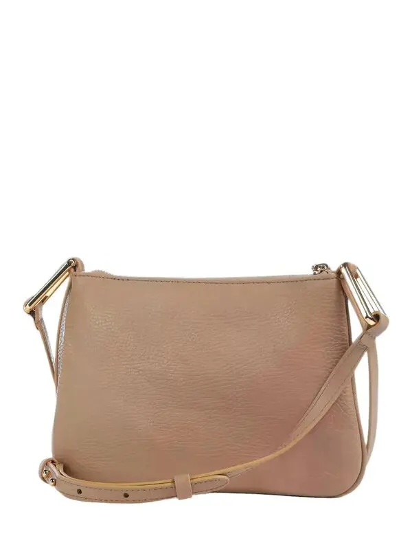 COCCINELLE Grained Leather Shoulder Bag - Neutrals