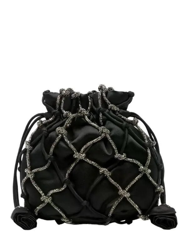 Rosantica Crystal Embellished Mini Bag - Black