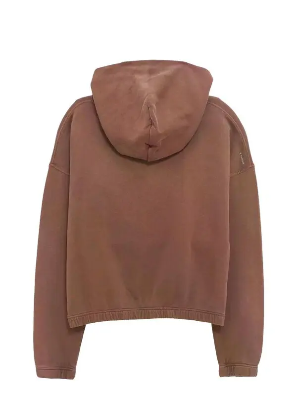Satisfy Logo-print Hoodie - Brown