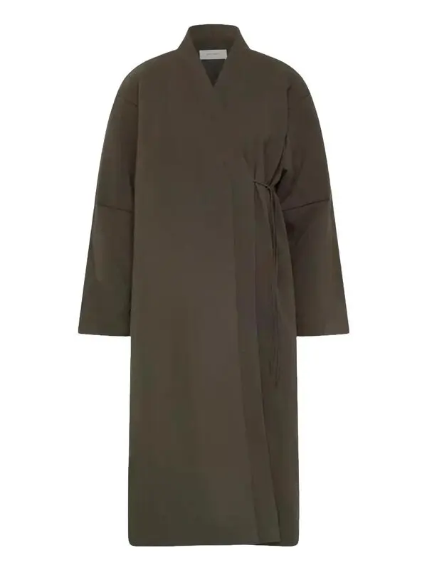 ST. AGNI Pillow Wrap Coat - Brown