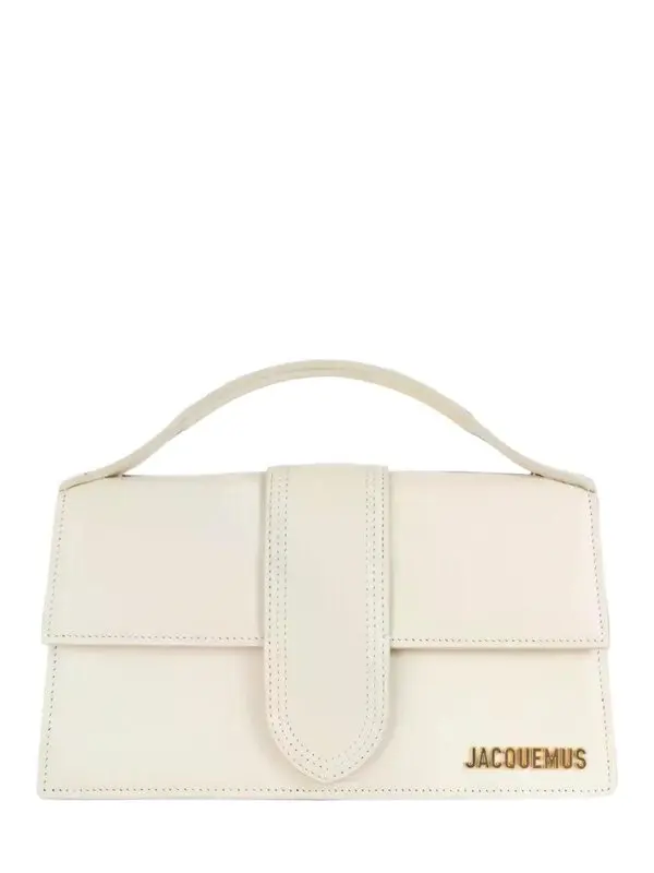 Jacquemus The Large Bambino Logo-plaque Shoulder Bag - Neutrals