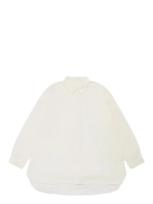 CASEY CASEY Clothilde Curved Hem Shirt - Neutrals