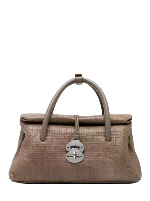 ZANELLATO Small Dotta Leather Tote Bag - Grey