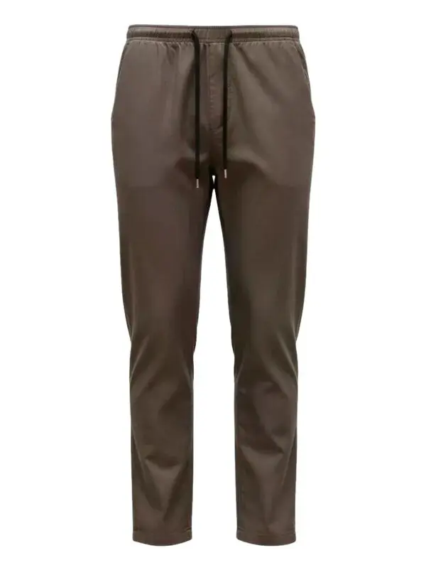 CELLAR DOOR Drawstring Track Pants - Brown