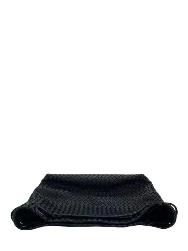 Bottega Veneta Intrecciato Garda Handbag - Black