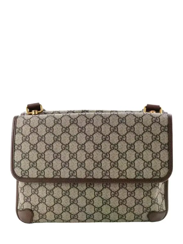 Gucci Gg Coated Canvas Medium Messenger Bag - Brown