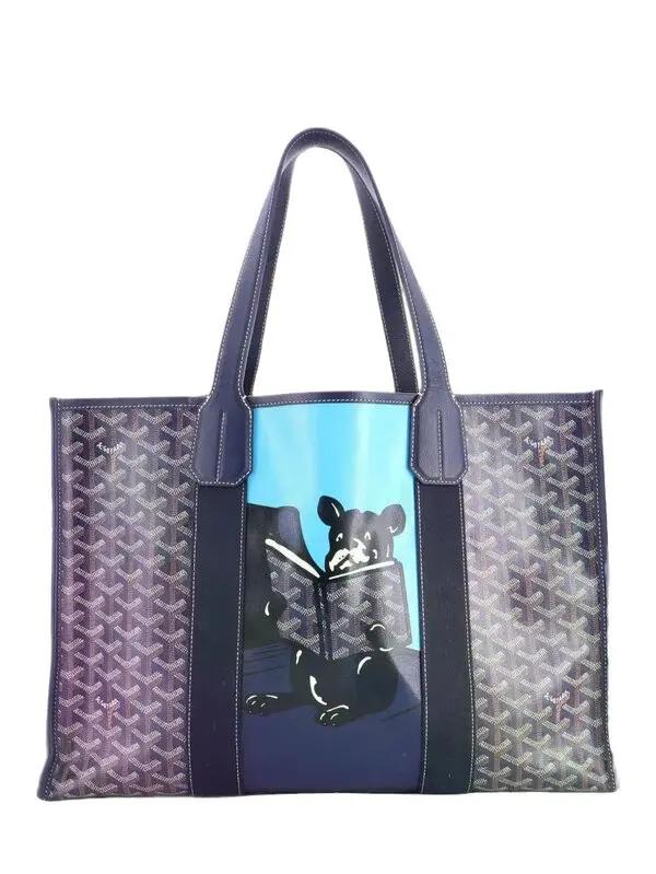 Goyard Villette Printed Coated Canvas Mm Tote Bag - Blue