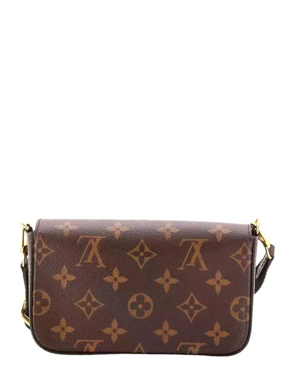 LOUIS VUITTON Monogram Canvas Felicie Strap & Go Handbag - Brown