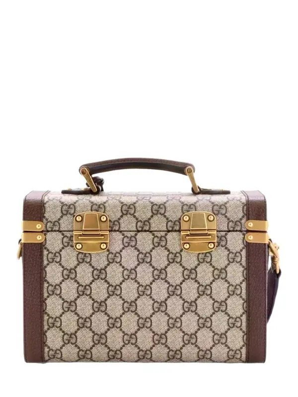 Gucci Savoy Top Handle Beauty Case - Brown