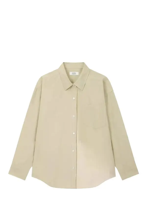 STUDIO TOMBOY Classic Collar Cotton Shirt - Neutrals