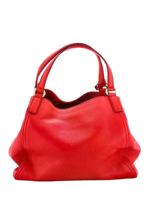 Gucci Soho Leather Shoulder Bag - Red