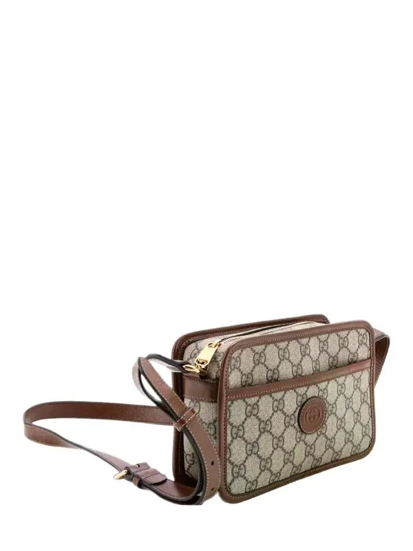 Gucci Gg Coated Canvas Mini Camera Bag - Brown