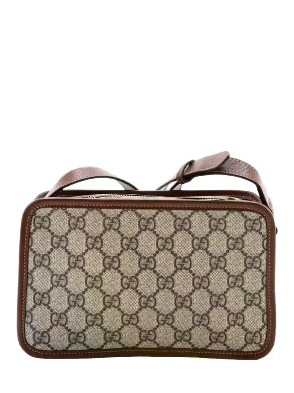 Gucci Gg Coated Canvas Mini Camera Bag - Brown