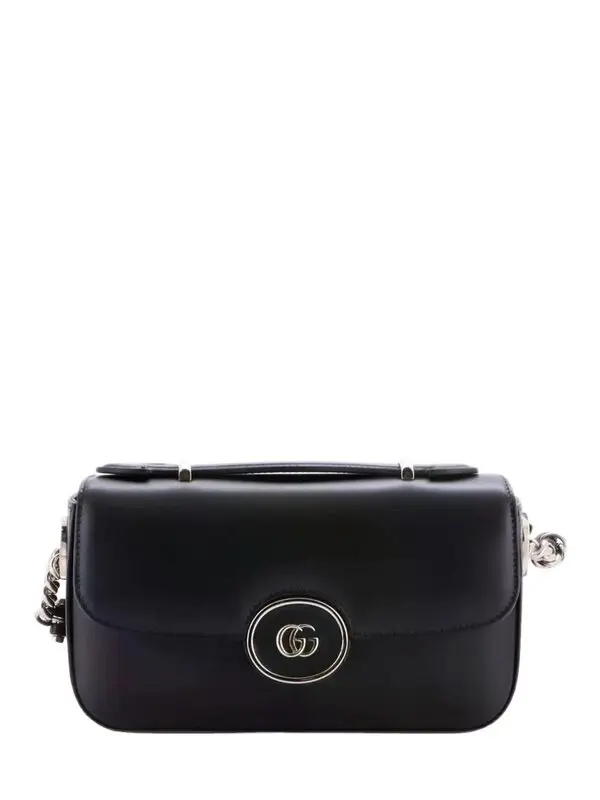Gucci Petite Gg Flap Mini Shoulder Bag - Black