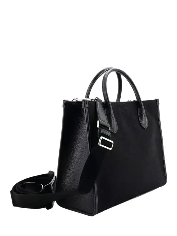 Gucci Convertible Jumbo Gg Canvas Small Tote Bag - Black