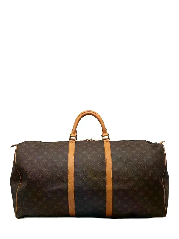 LOUIS VUITTON 1992 Keepall 60 Monogram Travel Bag - Brown