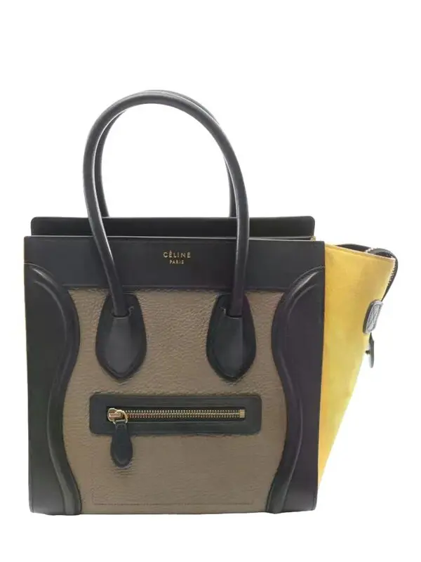 Celine Micro Luggage Tote Bag - Black