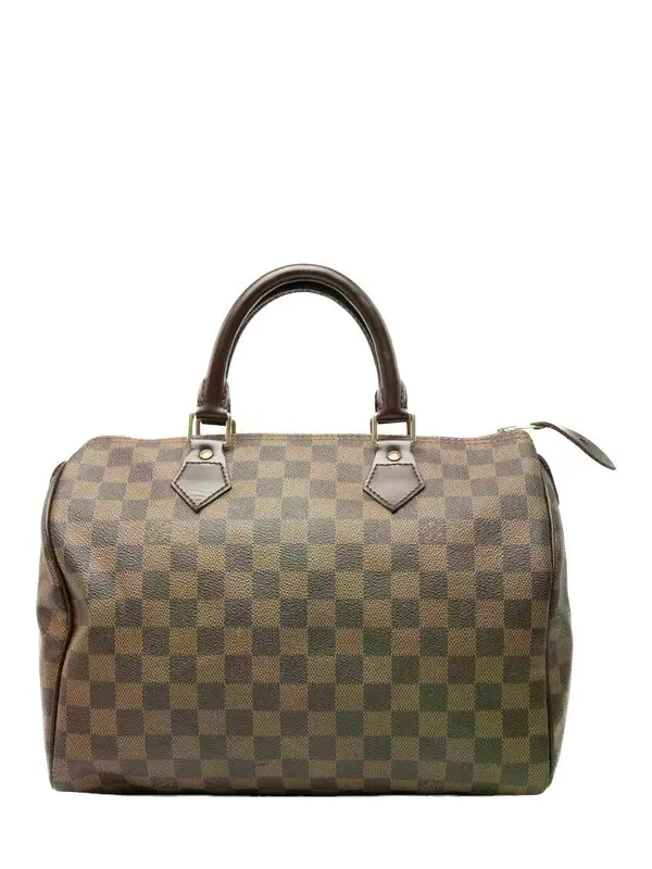 LOUIS VUITTON Damier Ebene Speedy 30 Boston Bag - Brown