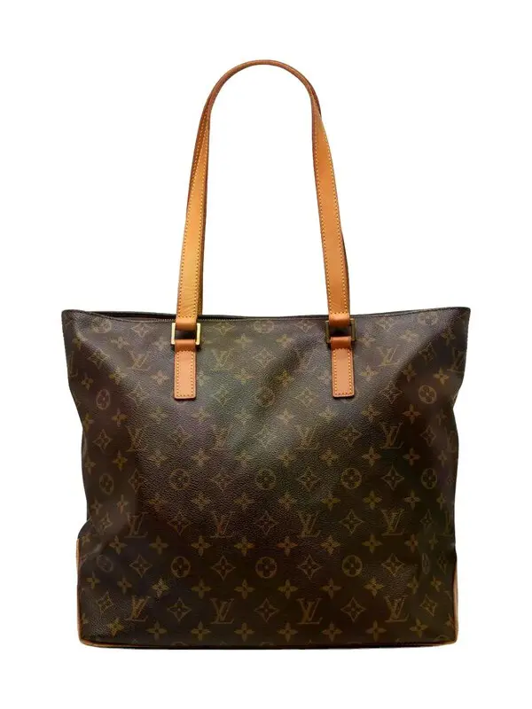 LOUIS VUITTON Monogram Canvas Cabas Mezzo Tote Bag - Brown