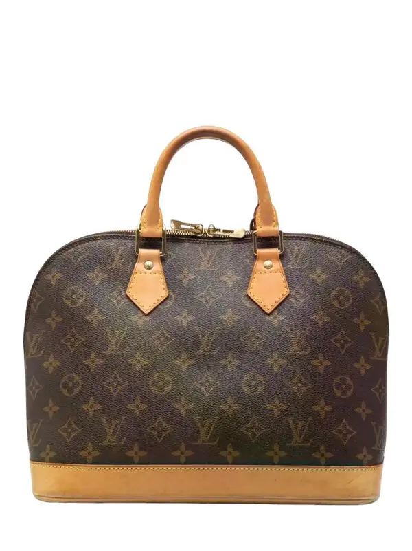 LOUIS VUITTON Monogram Alma Pm Handbag - Brown
