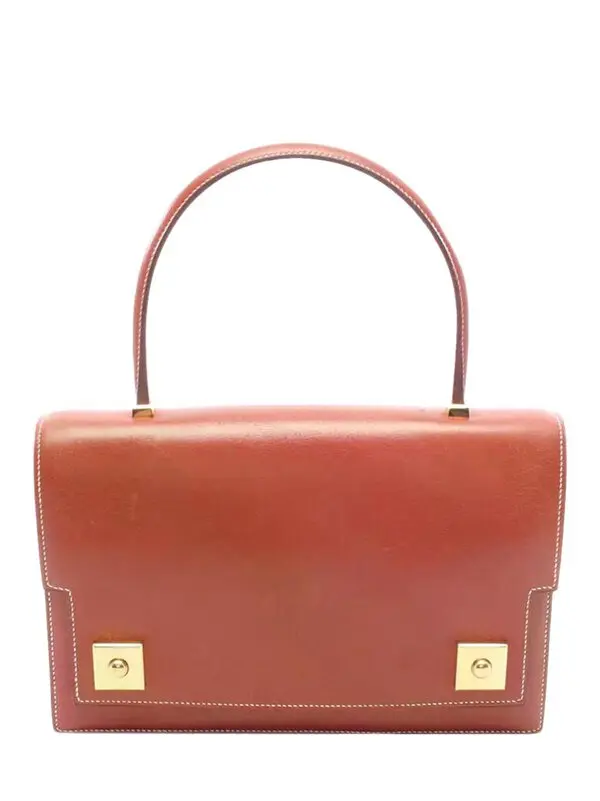 Hermès 1992 Box Calf Piano Handbag - Brown