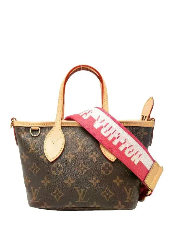 LOUIS VUITTON Monogram Neverfull Bb Satchel - Brown