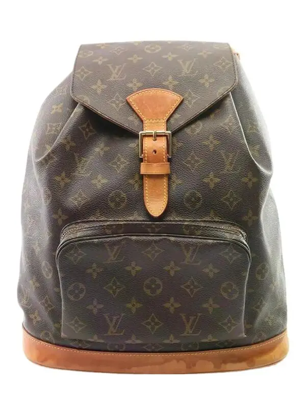 LOUIS VUITTON Monogram Montsouris Gm Backpack - Brown
