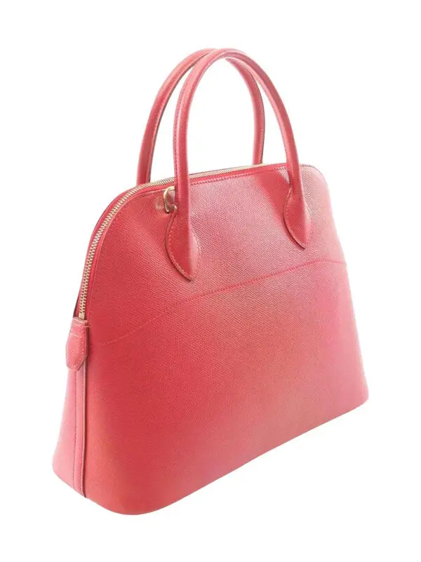 Hermès 1999 Courchevel Bolide 31 Satchel - Red