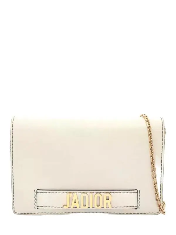 Dior Calfskin Wallet On Chain Bag - White
