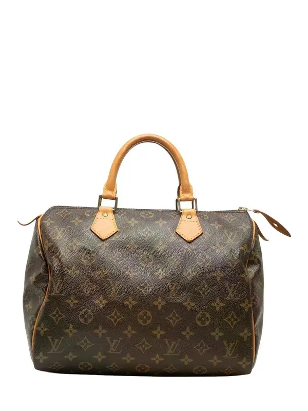 LOUIS VUITTON Monogram Speedy 30 Boston Bag - Brown