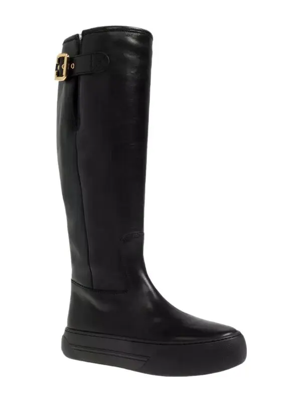 Chloé Delia Buckle-strap Knee-high Boots - Black