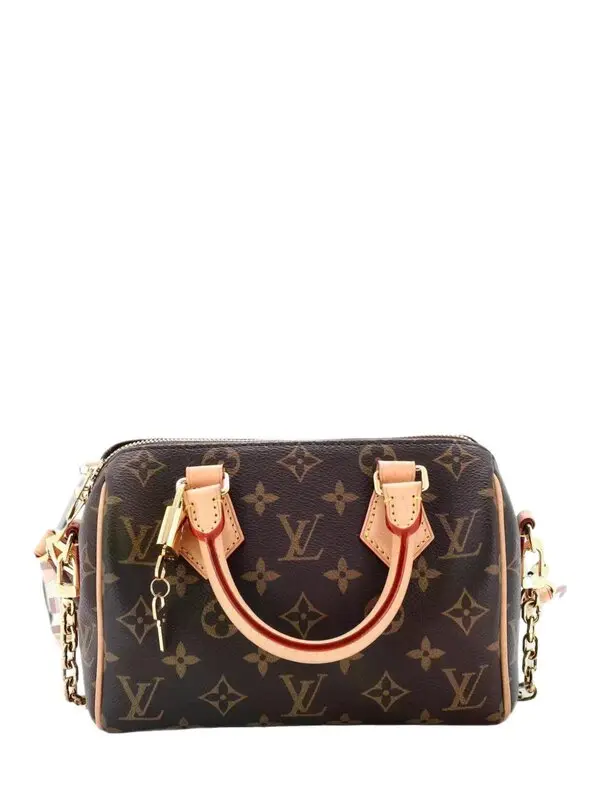 LOUIS VUITTON Monogram Speedy Bandouliere 20 Bag - Brown