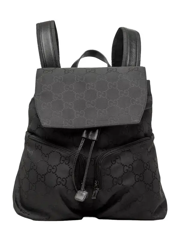 Gucci Gg Nylon Backpack - Black