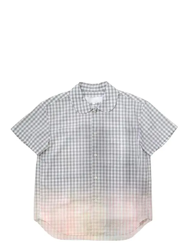 COMME DES GARÇONS TAO Gingham-check Bleached Shirt - Grey