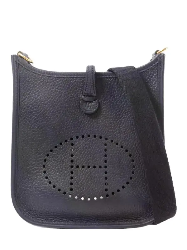 Hermès Tpm Evelyne Calfskin Shoulder Bag - Black
